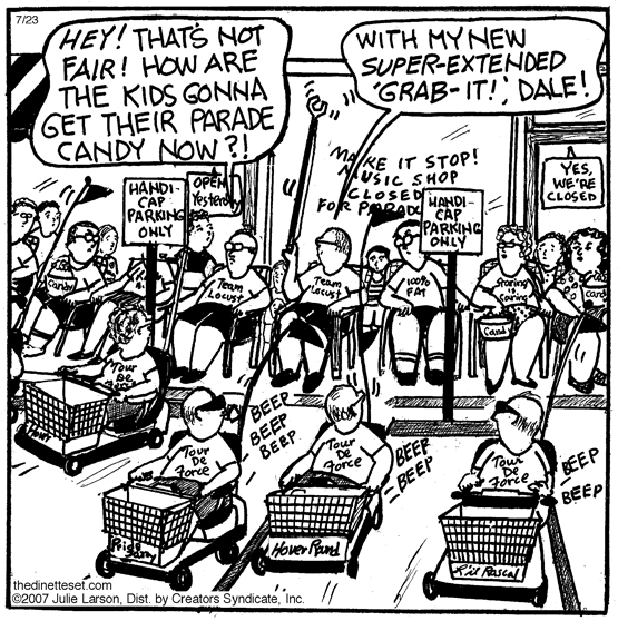 The Dinette Set for Jul 23, 2007, by Julie Larson | Creators Syndicate