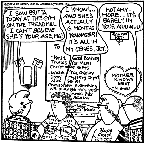 The Dinette Set for Oct 11, 2007, by Julie Larson | Creators Syndicate