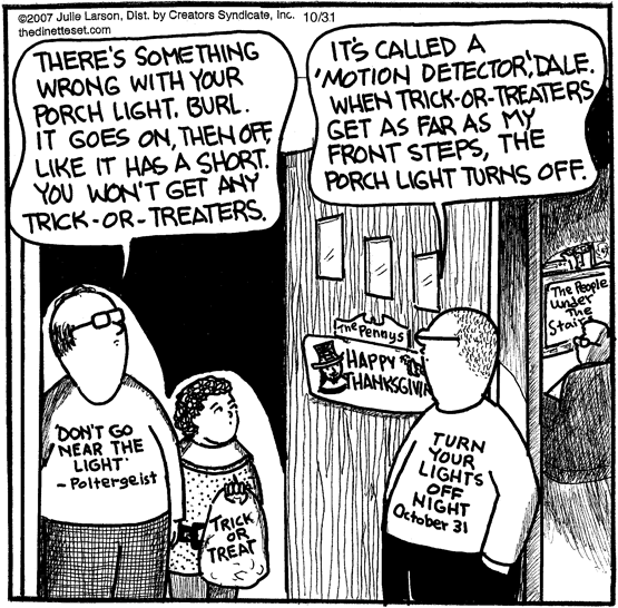 The Dinette Set for Oct 31, 2007, by Julie Larson | Creators Syndicate