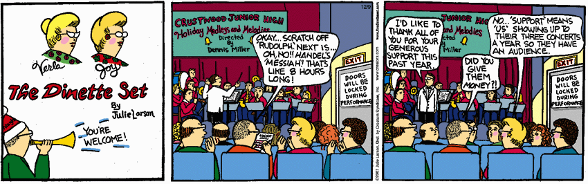 The Dinette Set for Dec 09, 2007, by Julie Larson | Creators Syndicate