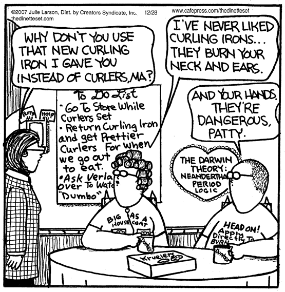 The Dinette Set for Dec 28, 2007, by Julie Larson | Creators Syndicate