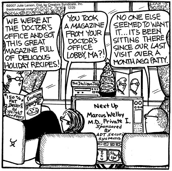 The Dinette Set for Dec 29, 2007, by Julie Larson | Creators Syndicate