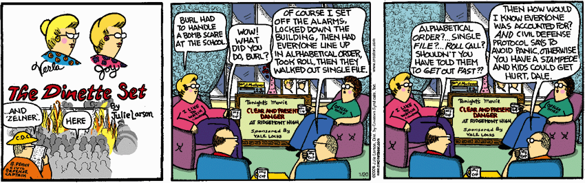 The Dinette Set for Jan 20, 2008, by Julie Larson | Creators Syndicate