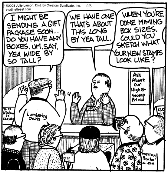 The Dinette Set for Feb 05, 2008, by Julie Larson | Creators Syndicate