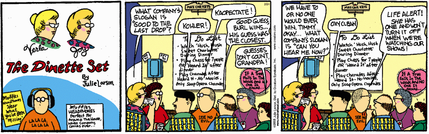 The Dinette Set for Feb 24, 2008, by Julie Larson | Creators Syndicate