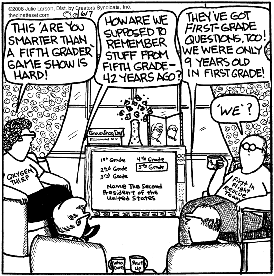 The Dinette Set for Jun 07, 2008, by Julie Larson | Creators Syndicate