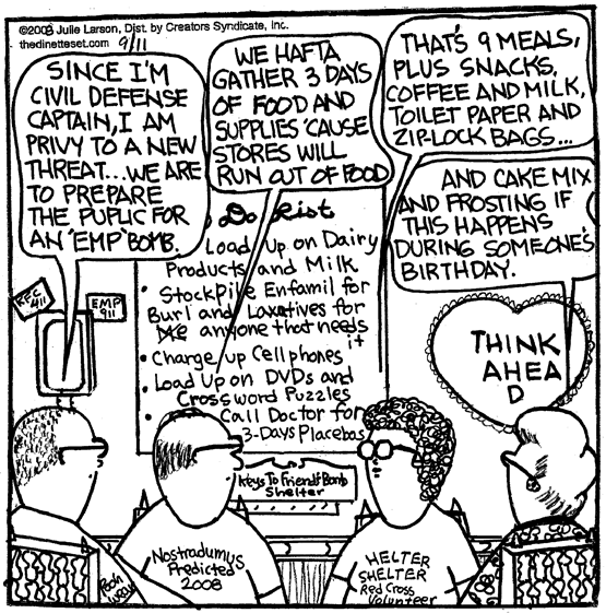 The Dinette Set for Sep 11, 2008, by Julie Larson | Creators Syndicate