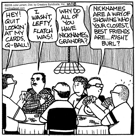 The Dinette Set for Oct 18, 2008, by Julie Larson | Creators Syndicate