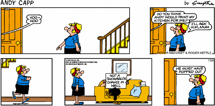 Andy Capp for Jul 29, 2007, by Reg Smythe | Creators Syndicate