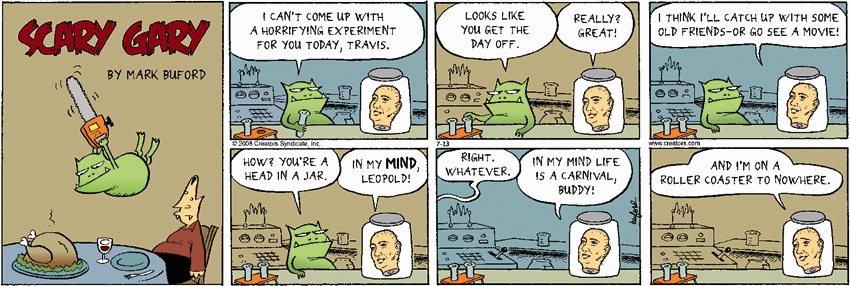 Scary Gary for Jul 13, 2008, by Mark Buford | Creators Syndicate
