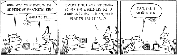 Scary Gary for Oct 07, 2008, by Mark Buford | Creators Syndicate