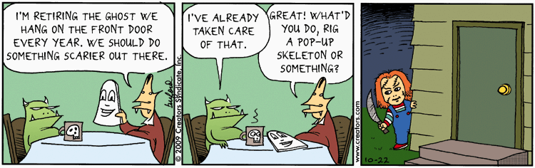 Scary Gary for Oct 22, 2009, by Mark Buford | Creators Syndicate