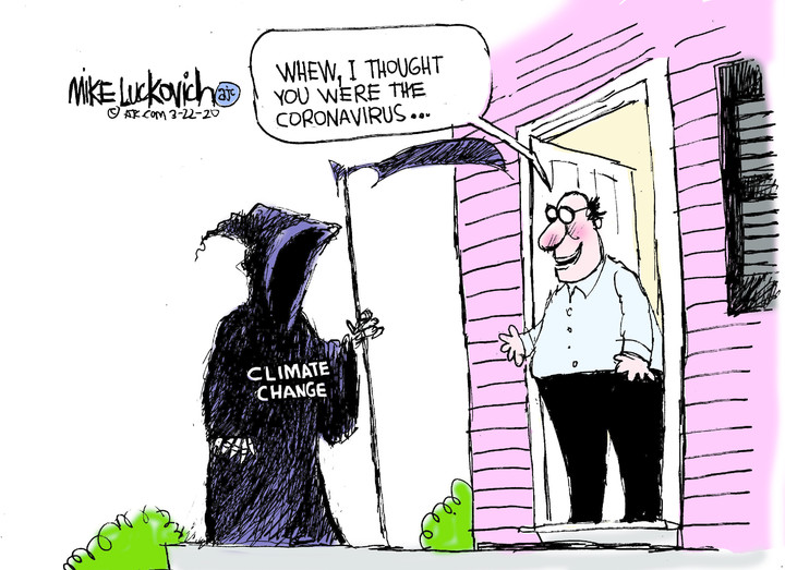 Mike Luckovich for Mar 22, 2020, by Mike Luckovich | Creators Syndicate