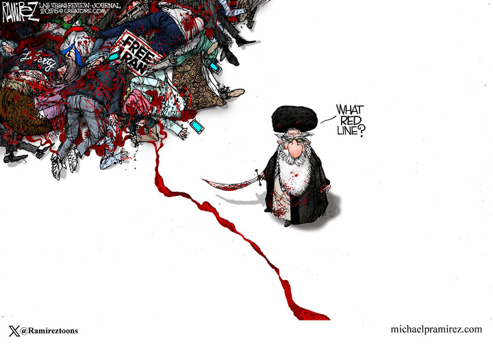 Michael Ramirez for Jan 15, 2026, by Michael Ramirez | Creators Syndicate