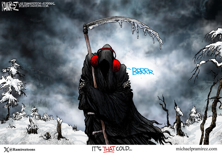 Michael Ramirez for Jan 28, 2026, by Michael Ramirez | Creators Syndicate