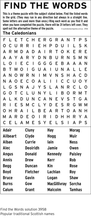 International Wordfind | Creators Syndicate