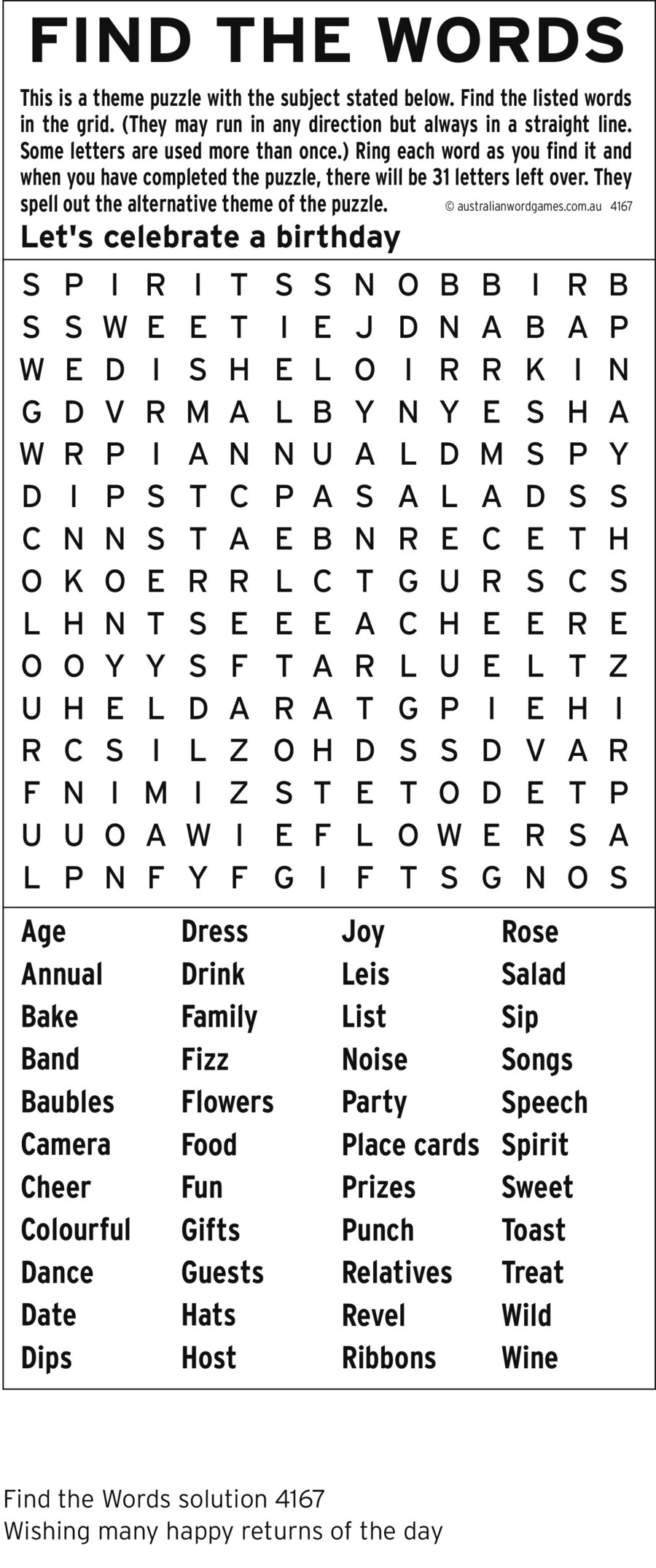 International Wordfind | Creators Syndicate