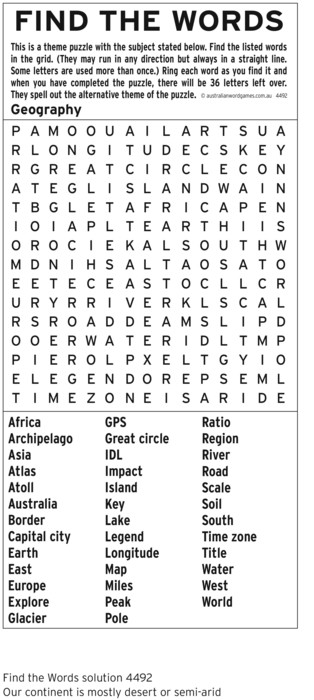 International Wordfind | Creators Syndicate