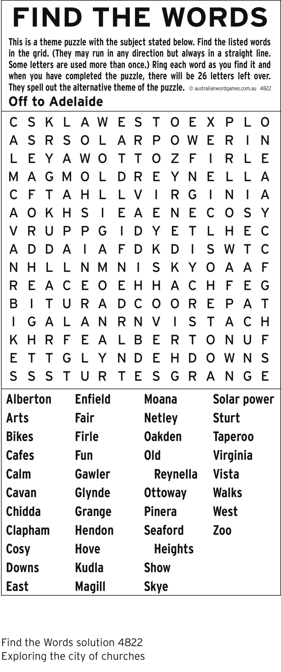 International Wordfind | Creators Syndicate