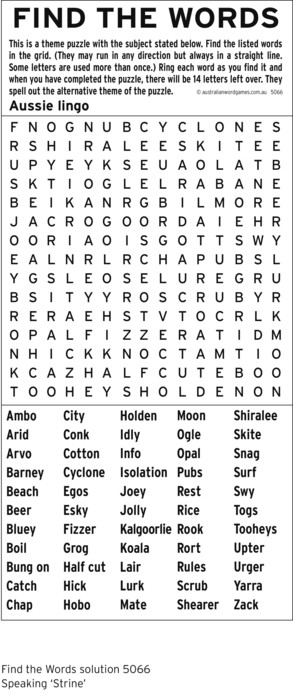 International Wordfind | Creators Syndicate