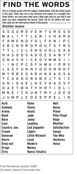 International Wordfind | Creators Syndicate