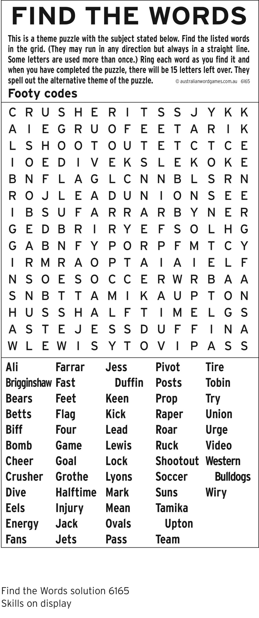 International Wordfind | Creators Syndicate