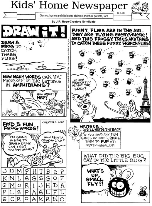 Kids' Home Newspaper for Jun 01, 2020, by | Creators Syndicate