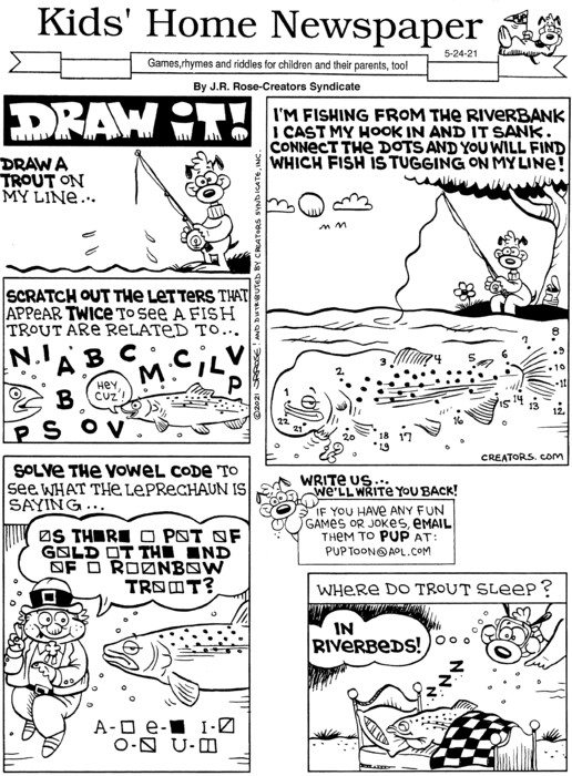 Kids' Home Newspaper for May 24, 2021, by | Creators Syndicate
