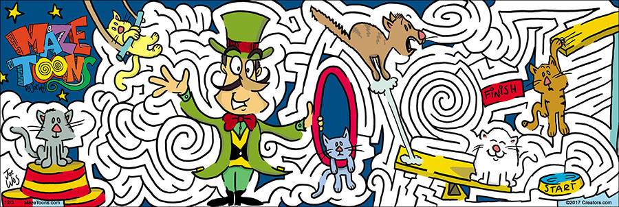 MazeToons for Dec 03, 2017, by Joe Wos | Creators Syndicate